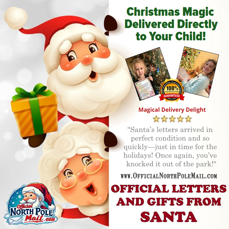 Official North Pole Mail - Personalized Letters From Santa Claus